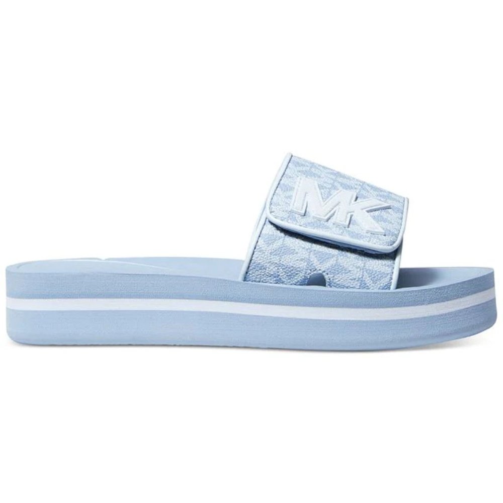 Michael Kors Mk Platform Logo Pool Slide Sandals - Ch… - Gem